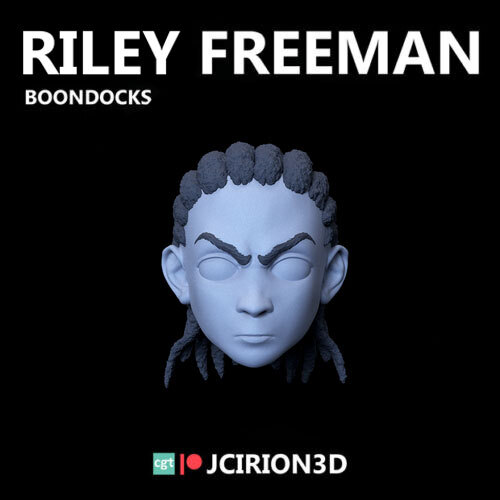 Boondocks Riley Freeman custom head for 4" 6" 7" 12" action figures | eBay