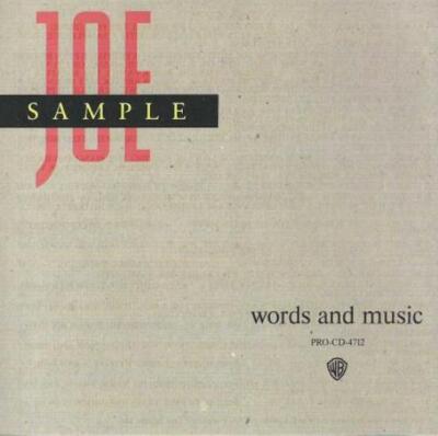 Joe Sample: Words And Music PROMO AUDIO CD Jazz Crusaders rock singer ...