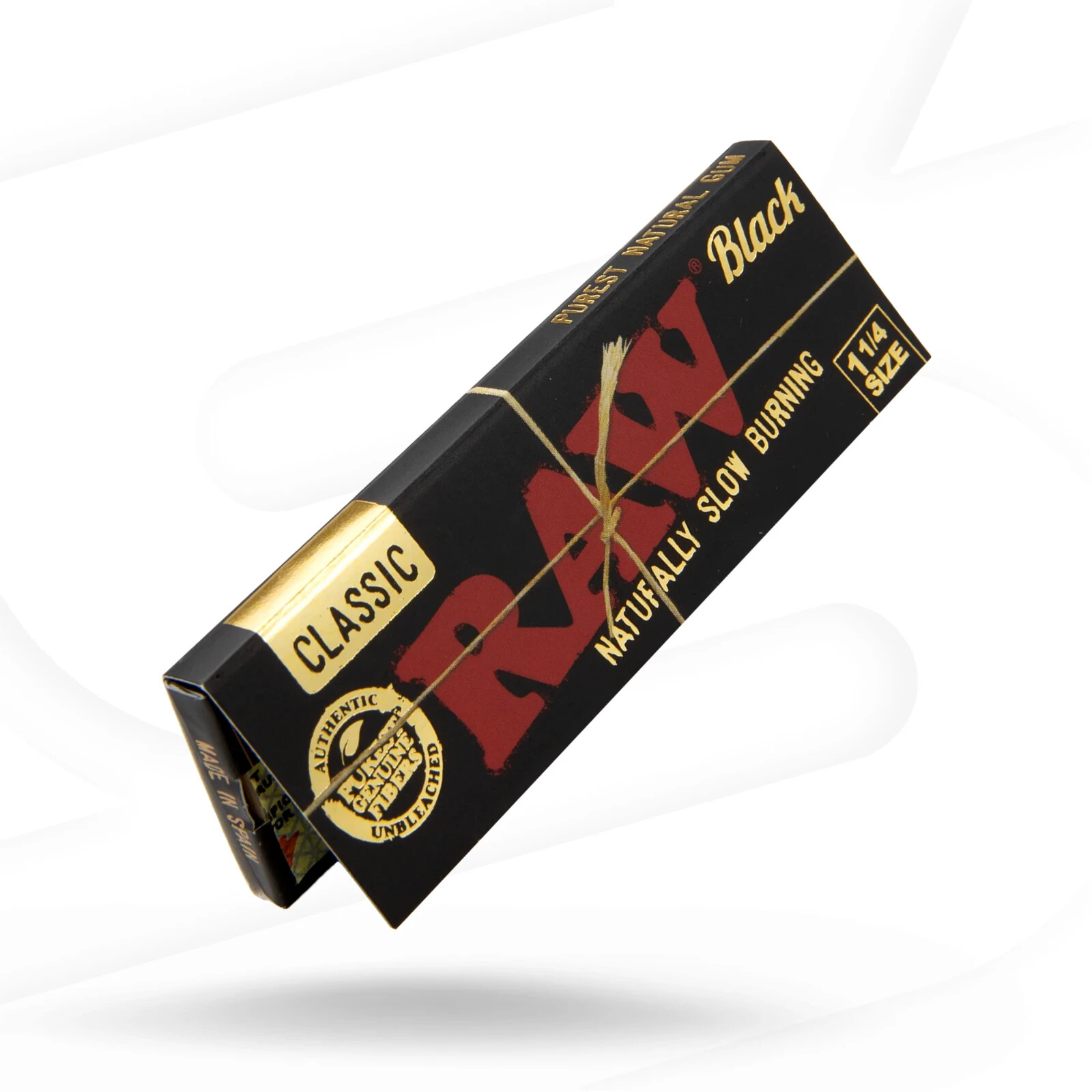 RAW Black Classic 1 1/4 Rolling Papers | eBay