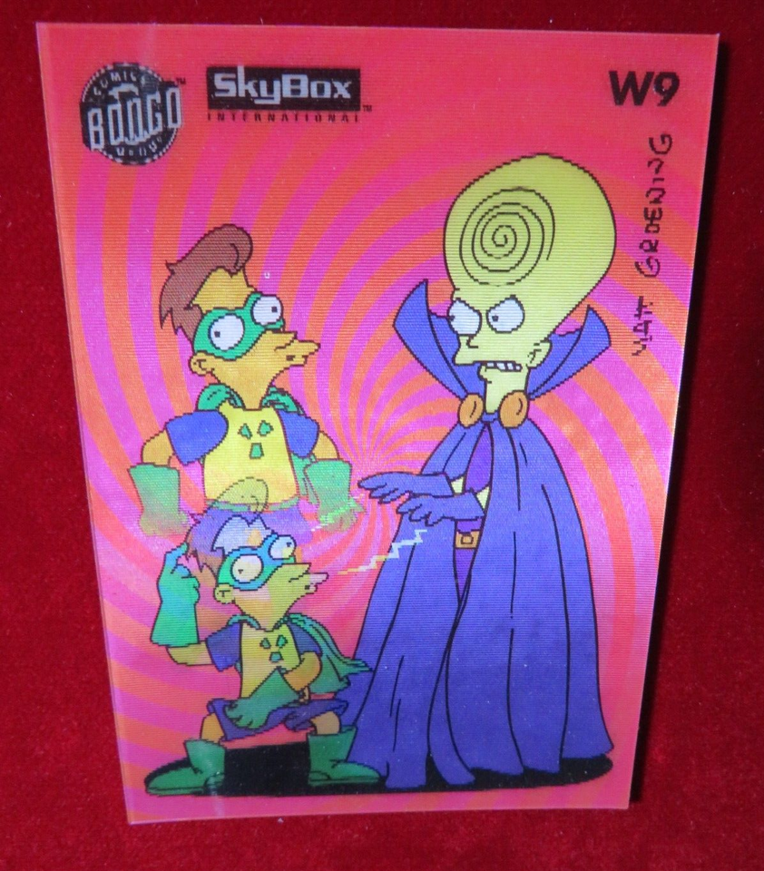 The Simpsons Radioactive Man, Bartman Poster, Promo & 7 Trading Cards ...