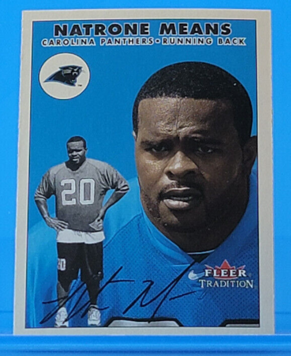 Natrone Means, RB - Fleer-Tradition / Skybox - Panthers, 2000 - #143 | eBay