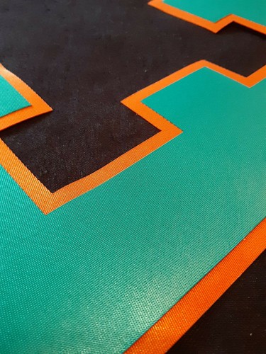 Tackle Twill Numbers 10" Block 2 Color NHL, NFL, NBA Authentic Jersey ...