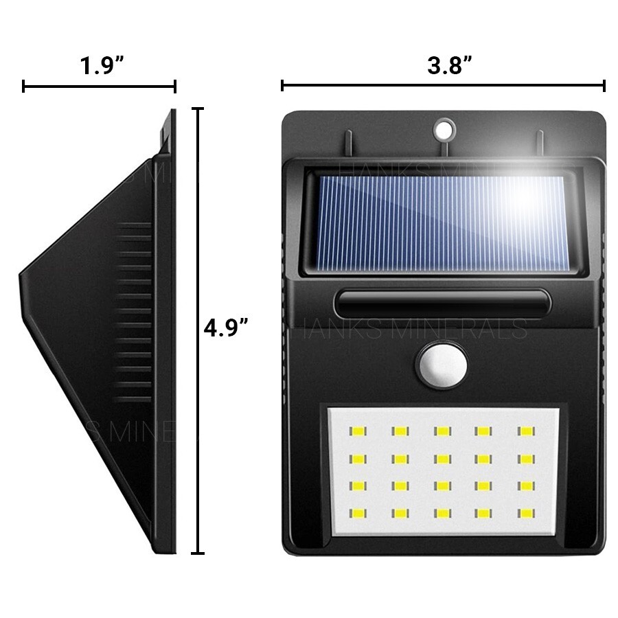 4x 20 LED Solar Power Wall Light Waterproof Outdoor PIR Motion Sensor ...