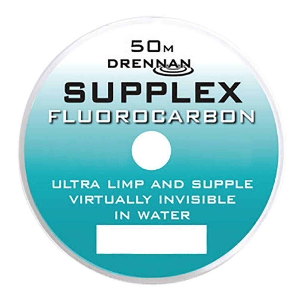 2025 STOCK Drennan Supplex Flurocarbon 50m All Size Line Coarse Match ...