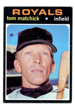 1971 TOPPS KANSAS CITY ROYALS TOM MATCHICK #321 EXMT | eBay
