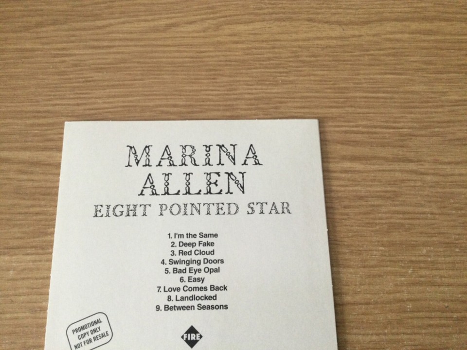 Promotional cd album- Marina Allen – Eight Pointed Star | eBay UK