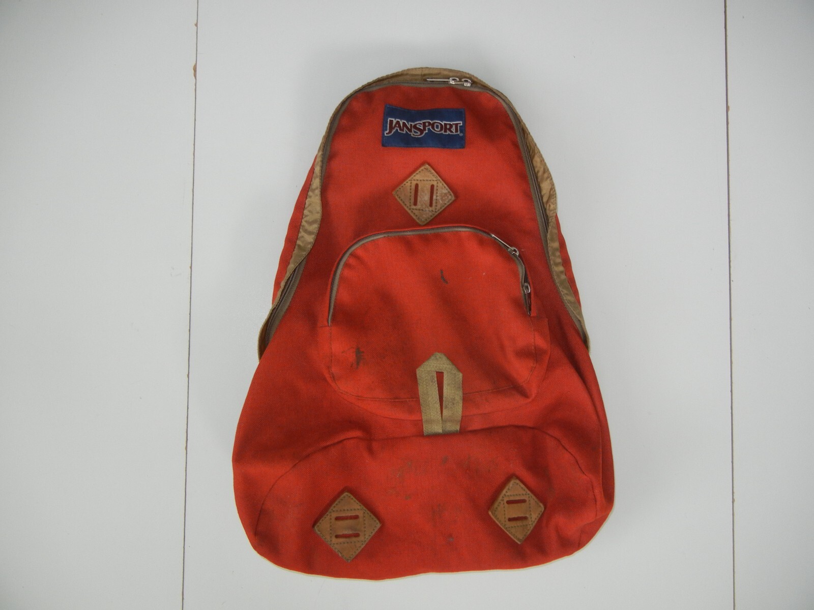 Vtg 70s/80s JANSPORT Bright Red HIKING BACKPACK Camping Gear Day Pack ...
