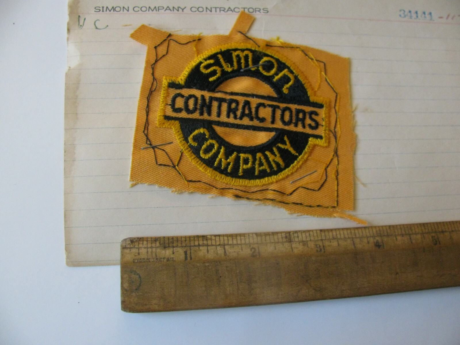 Vtg SIMON CONTRACTORS CHEYENNE WYOMING WY patch NOS NEW STOCK FREE ...