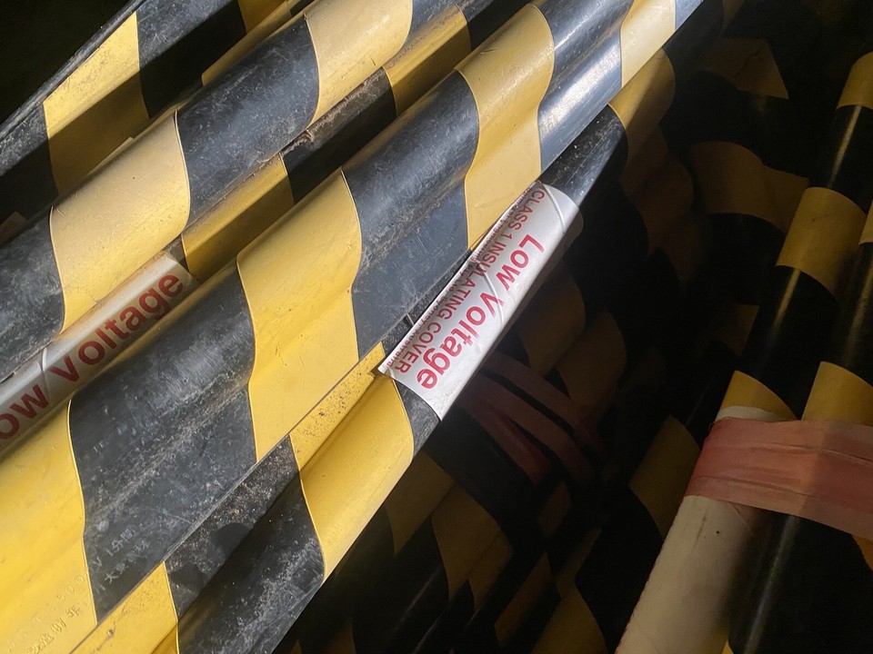 2.5m tiger tails overhead Electricity cable visual indicators | eBay