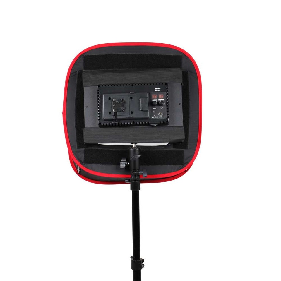 D-FUSE Instant Pop Up 1x1 LED Light Panel Softbox Collapsible Diffuser ...