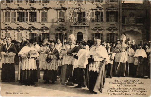 PC MONACO MONACO PROCESSION DE STE. DEVOTE BENEDICTION DU PALAIS ...