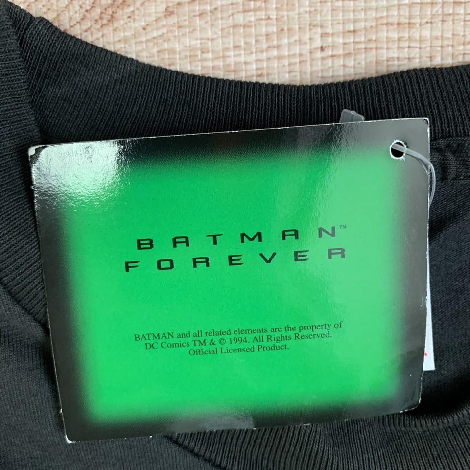 NWT 1995 Batman Forever Riddler Bat Signal Promo Shirt L Signal Artwear ...