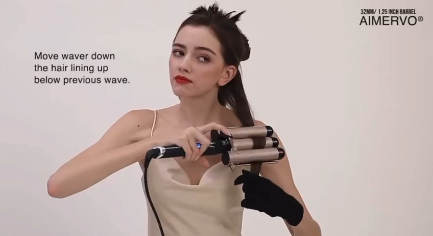 Hair Curler Mermaid Waver Big Large 32mm Curling Iron Wand Loose Beachy ...