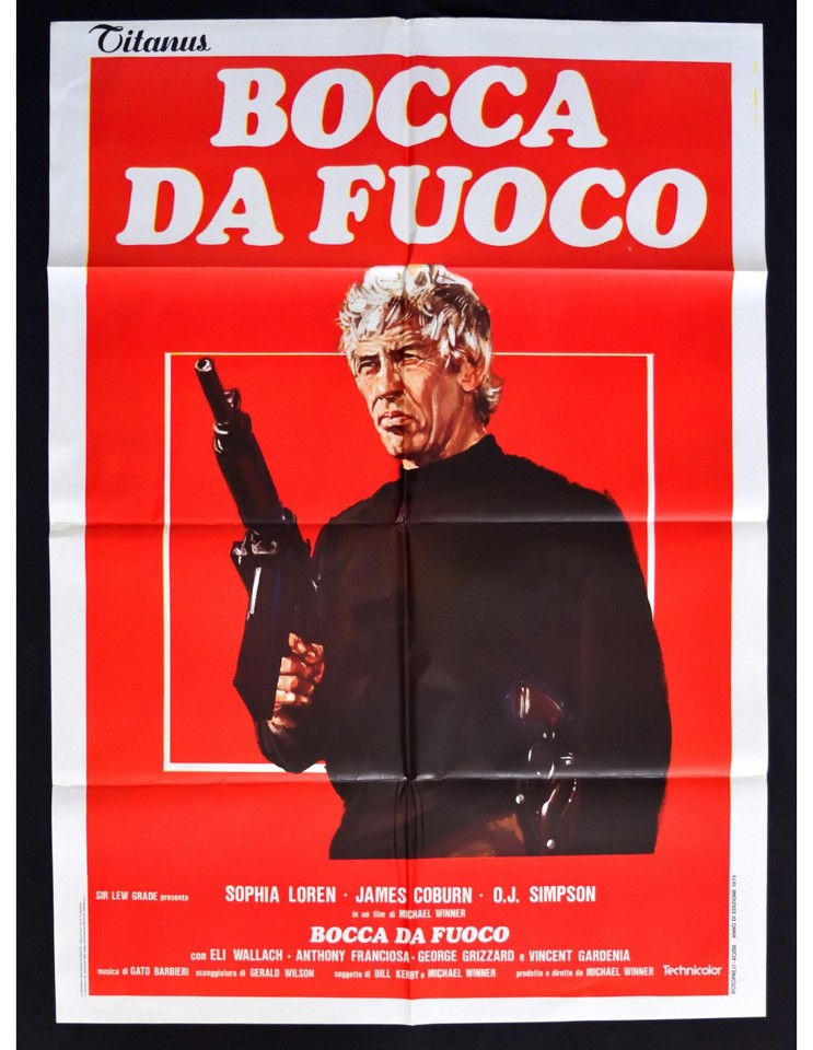 Bocca Da Fuoco Poster James Coburn Sophia Loren Simpson A373 | eBay