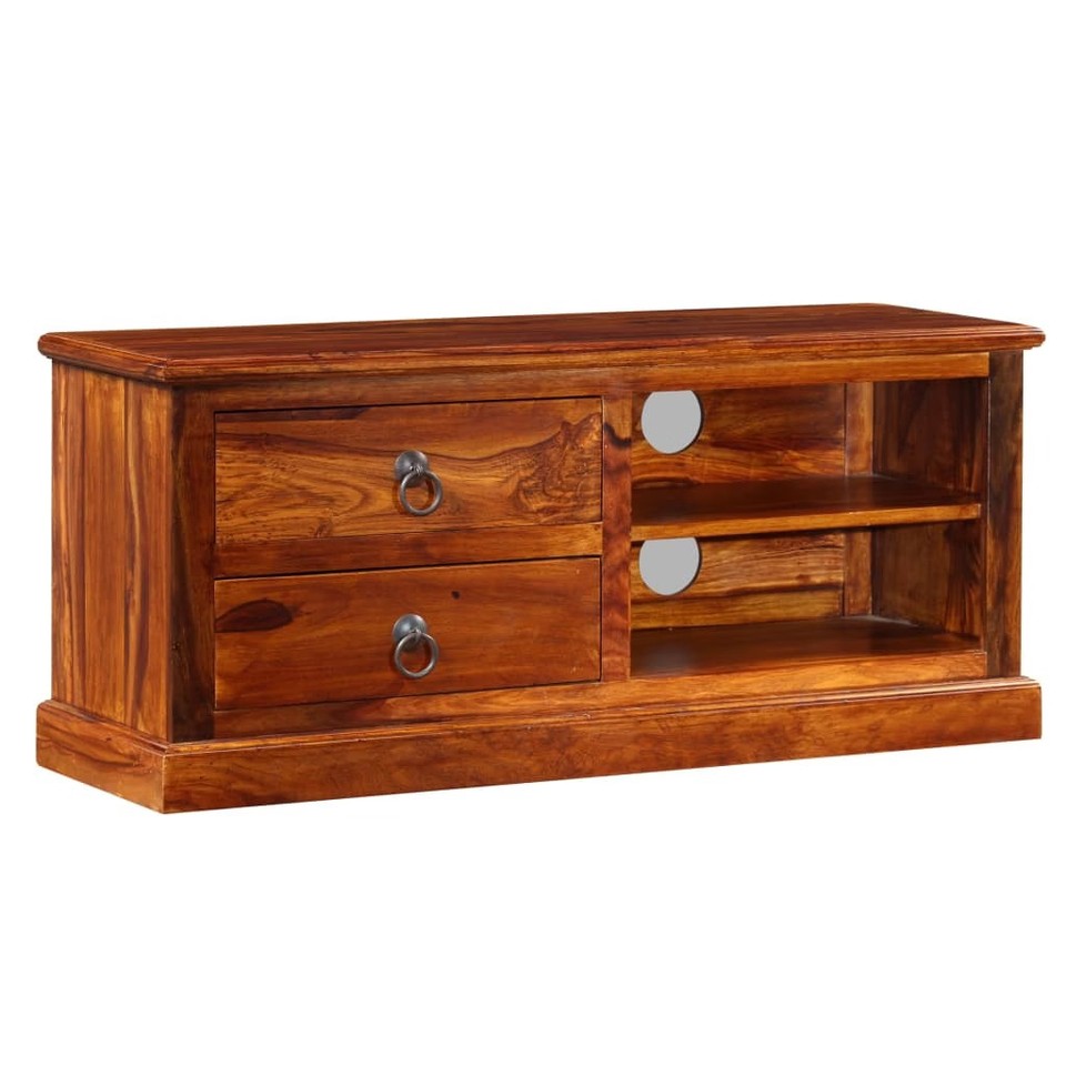 TV Stand Natural wood Solid Acacia wood Medium TV Stand 8718475572923| eBay