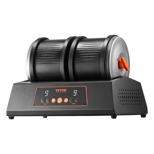 Rock Tumbler Machine 8 lbs Rock Polishing Kit 9 Speed 9-Day Timer Dual ...