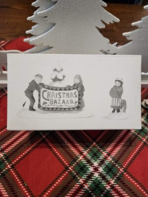 Dept 56 New England -Christmas Bazaar Sign | eBay