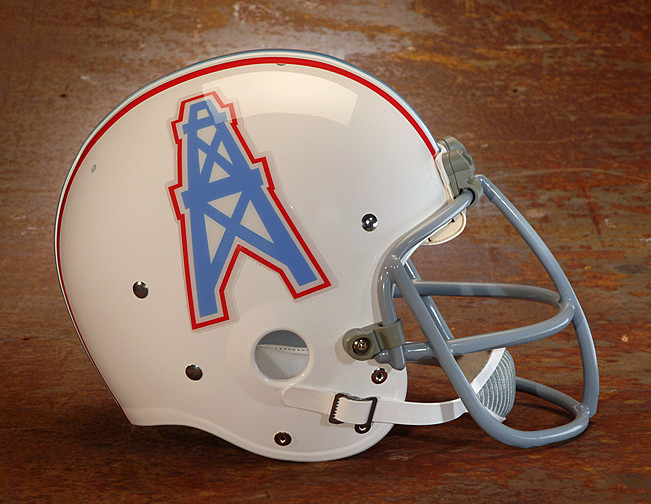 Houston Oilers style NFL Vintage Football Helmet - EARL CAMPBELL 1979 ...