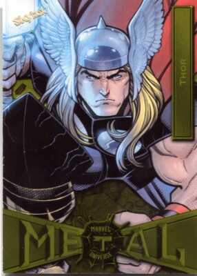 2021 Upper Deck *Marvel Metal Universe Spider-Man**Thor* Yellow #89 NM ...
