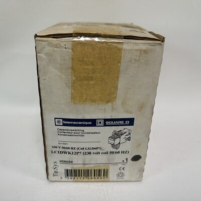 NEW SQUARE D LC1DWK12P7 CAPACITOR SWITCHING CONTACTOR | eBay