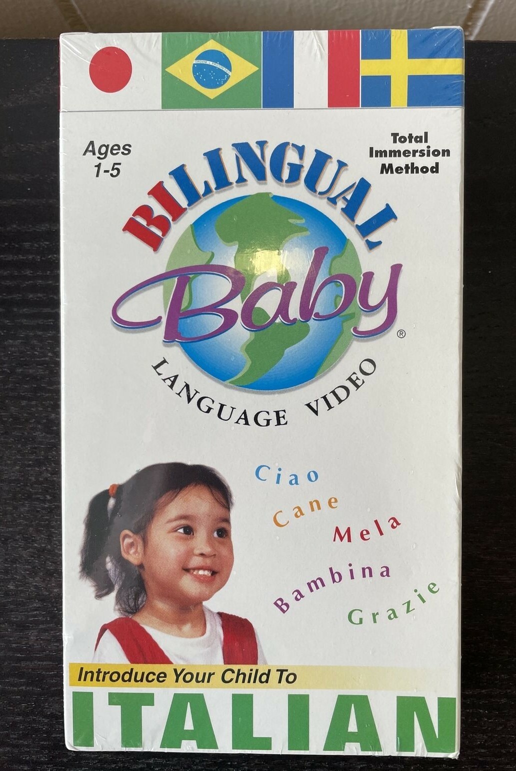 Bilingual Baby: Italian (VHS, 2000) Total Immersion Method Ages 1-5 45 ...