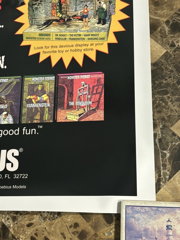 ANDY YANCHUS COLLECTION MOEBIUS MONSTER SCENES DR DEADLY POSTER SIGNED ...