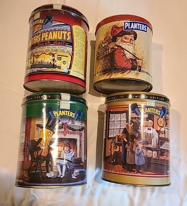 Planters Peanuts Limited Edition Tins Vintage Lot of 4 1997-1999 | eBay