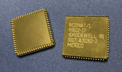 RC224AT/1 ROCKWELL R6622-17 MODEM Circuit 2400bps Full-Duplex PLCC LAST ...