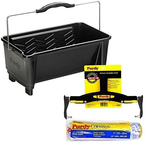 Purdy 19lt Scuttle Bucket + Adjustable Roller Frame + 12” Colossus ...