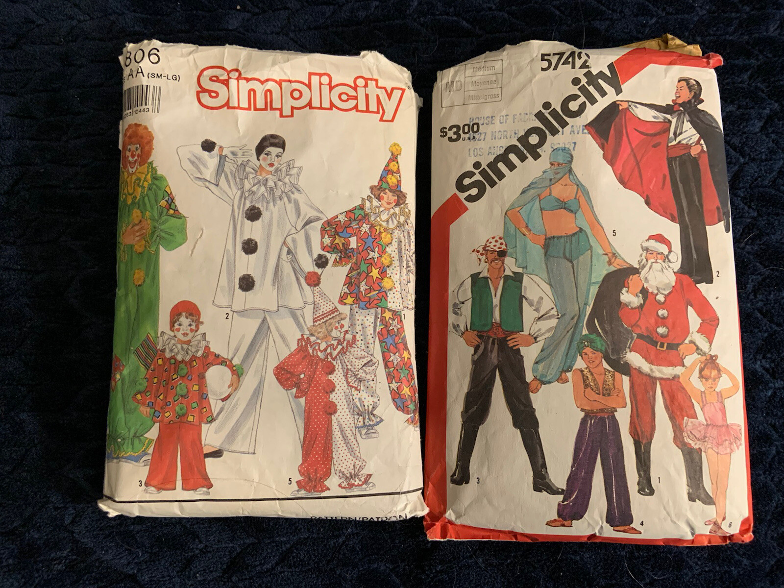 COSTUME PATTERNS Adults Boys Girls SIMPLICITY 5742 9806 Partial Cuts | eBay