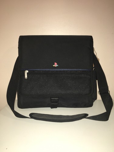 VTG Sony Playstation PS2 Carrying Travel Messenger Bag Video Game ...
