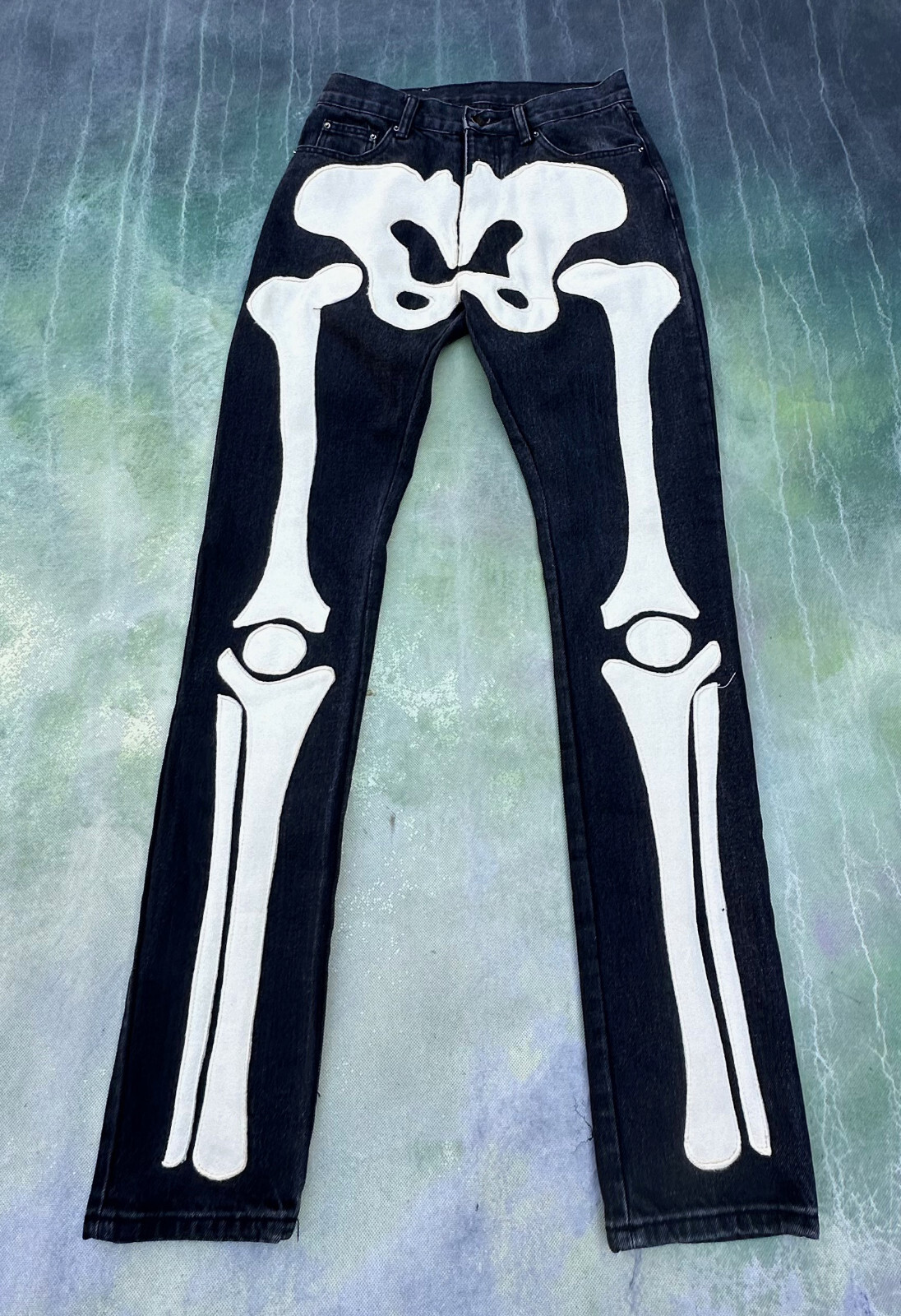 MNML Skeleton Bones Men's Denim Pants Size 29x34. - Gem