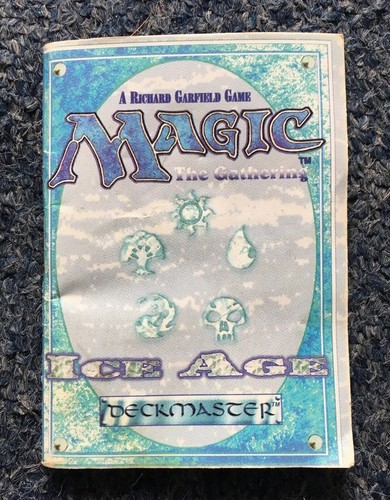 Magic the Gathering ICE AGE Deckmaster Rulebook | eBay