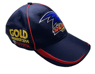 Adelaide Crows 2014 Gold Member Baseball Cap Hat BNWOT AFL Official ...