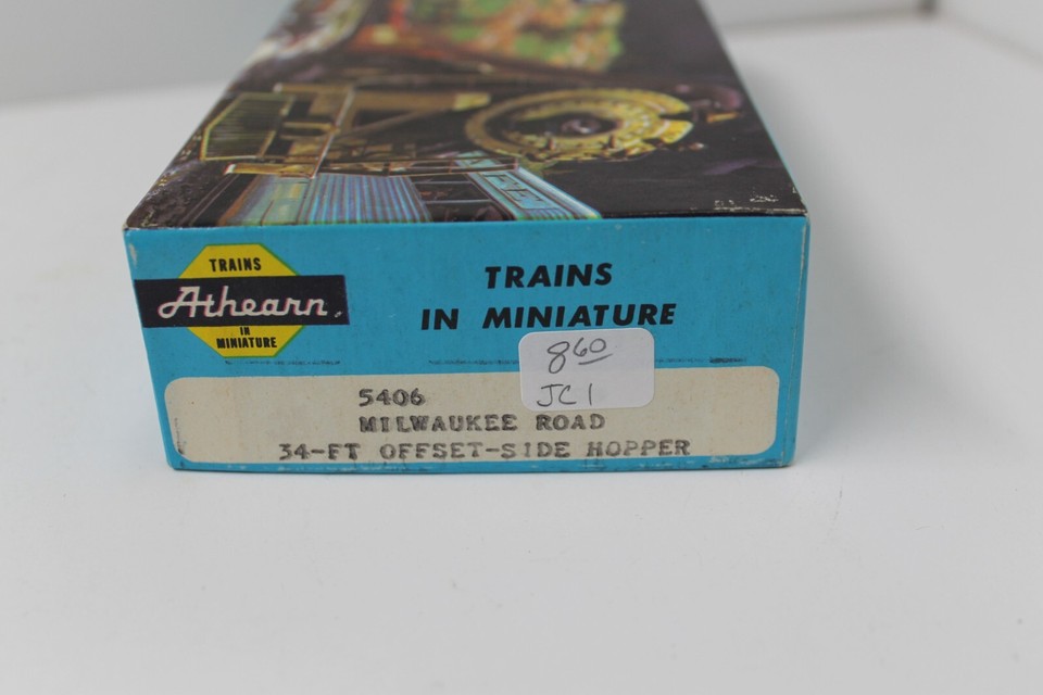 Athearn #5406 HO Scale Milwaukee Road 34' Offset Side Hopper Kit MILW ...