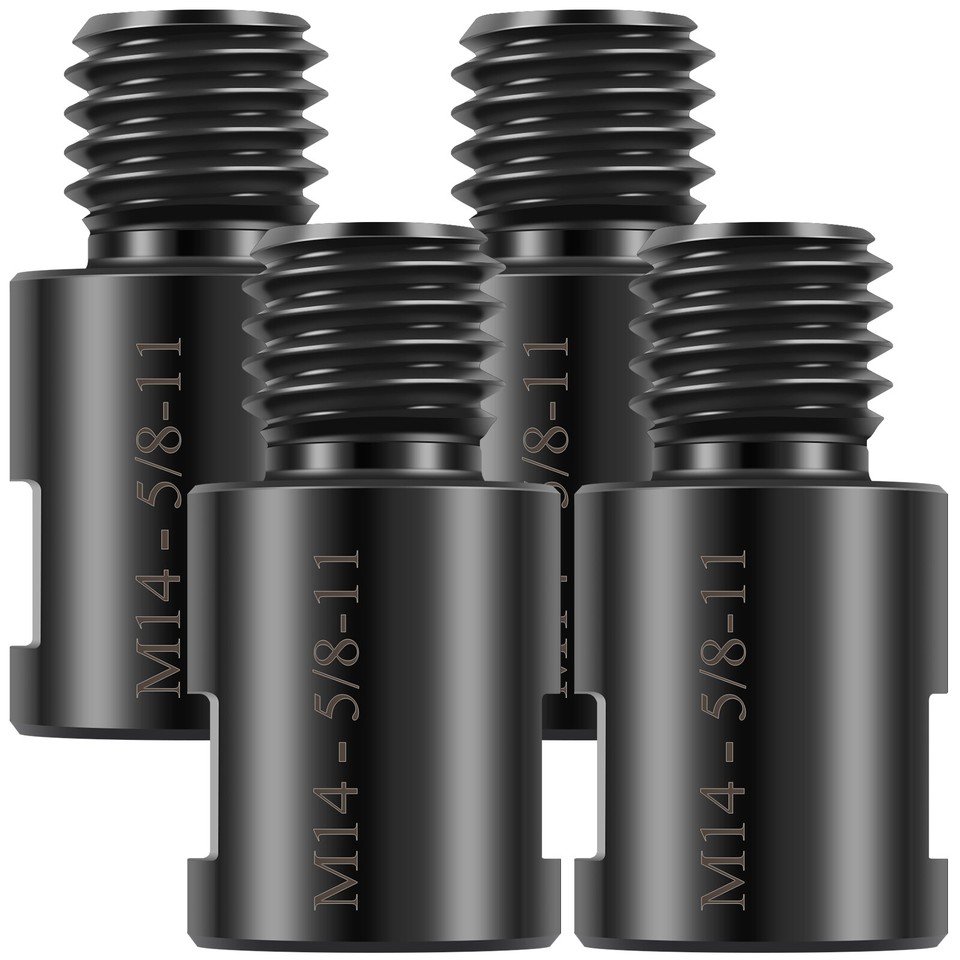 4x M14 to 5/8inch Angle Grinder Attachment Adapter M14 Female to 5/8-11 ...