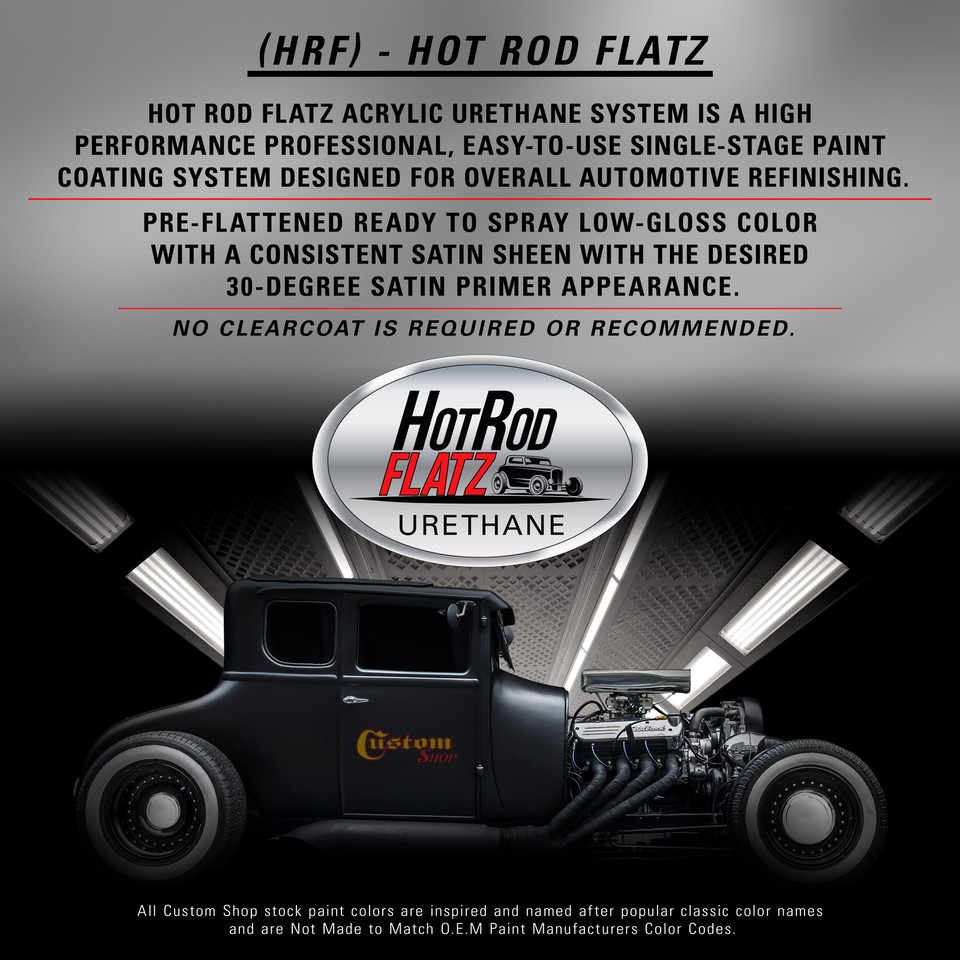 HOT ROD FLATZ Oxide Red Gallon Kit URETHANE Flat Auto Car Paint Kit | eBay