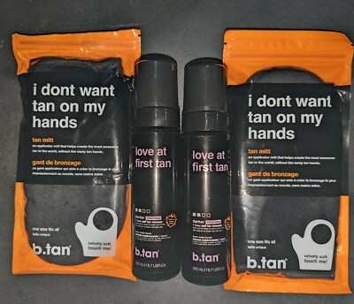New B.Tan Love at First Tan I Don't Want Tan on My Hands Sunless Tan ...