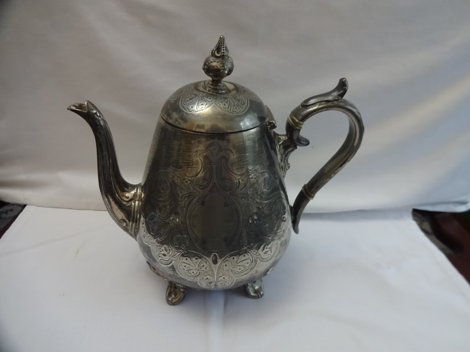 Antique Victorian James Dixon & Sons EPBM Ornate Presentation Teapot ...