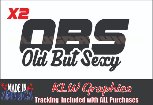 OBS Trucks Decal Sticker Lifted Square Body Turbo Diesel Truck Crew Cab ...