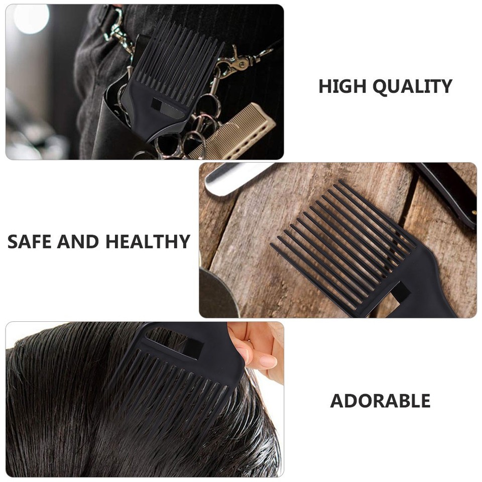 6pcs Plastic Hair Pick Combs Smooth Hair Pick Combs for Afro Hair Curly ...