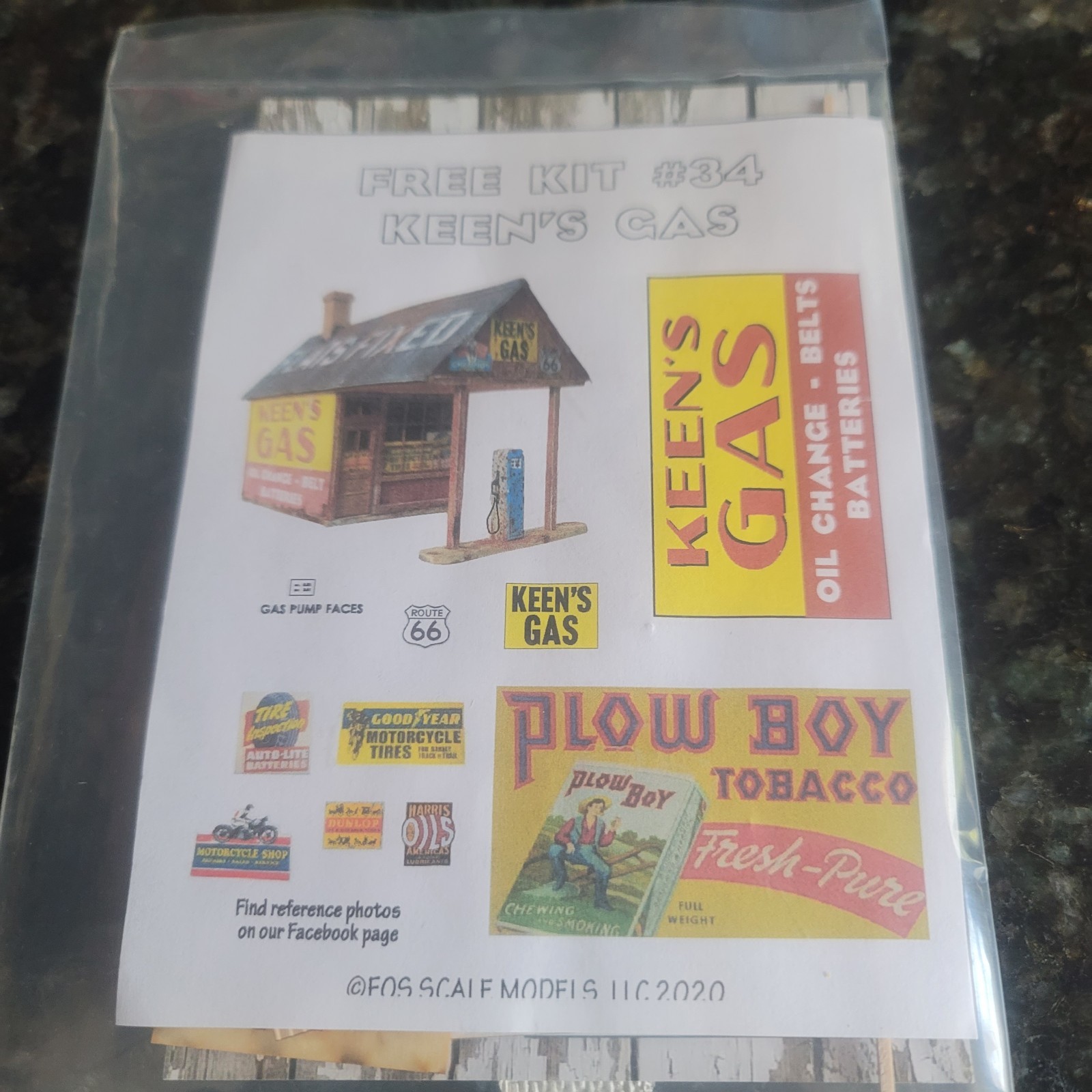 HO Scale Fos Scale Models Wood Building Kit #34 Keen's Gas Sealed | eBay