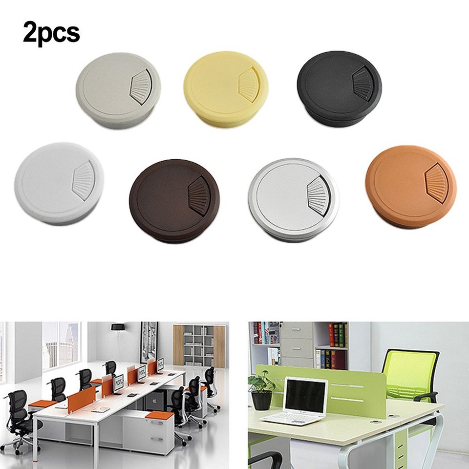 High Quality Hole Cover Cable Tidy 2pcs Cabinet Computer Desk Furniture ...
