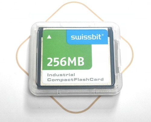 Swissbit 256MB CF Card | 256M | SFCF0256H1BK1TO-I-MS-553-SMA | For PLC ...