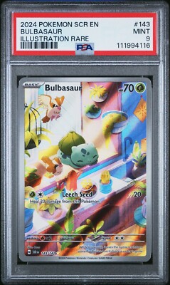 POKEMON PSA 9 2024 SV Bulbasaur 143/142 Illustration Rare | eBay