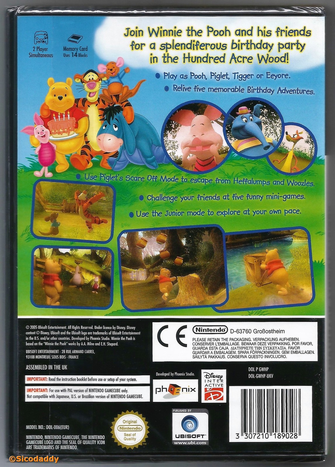 Nintendo GameCube Game Winnie The Pooh's Rumbly Tumbly Adventure 21803 ...
