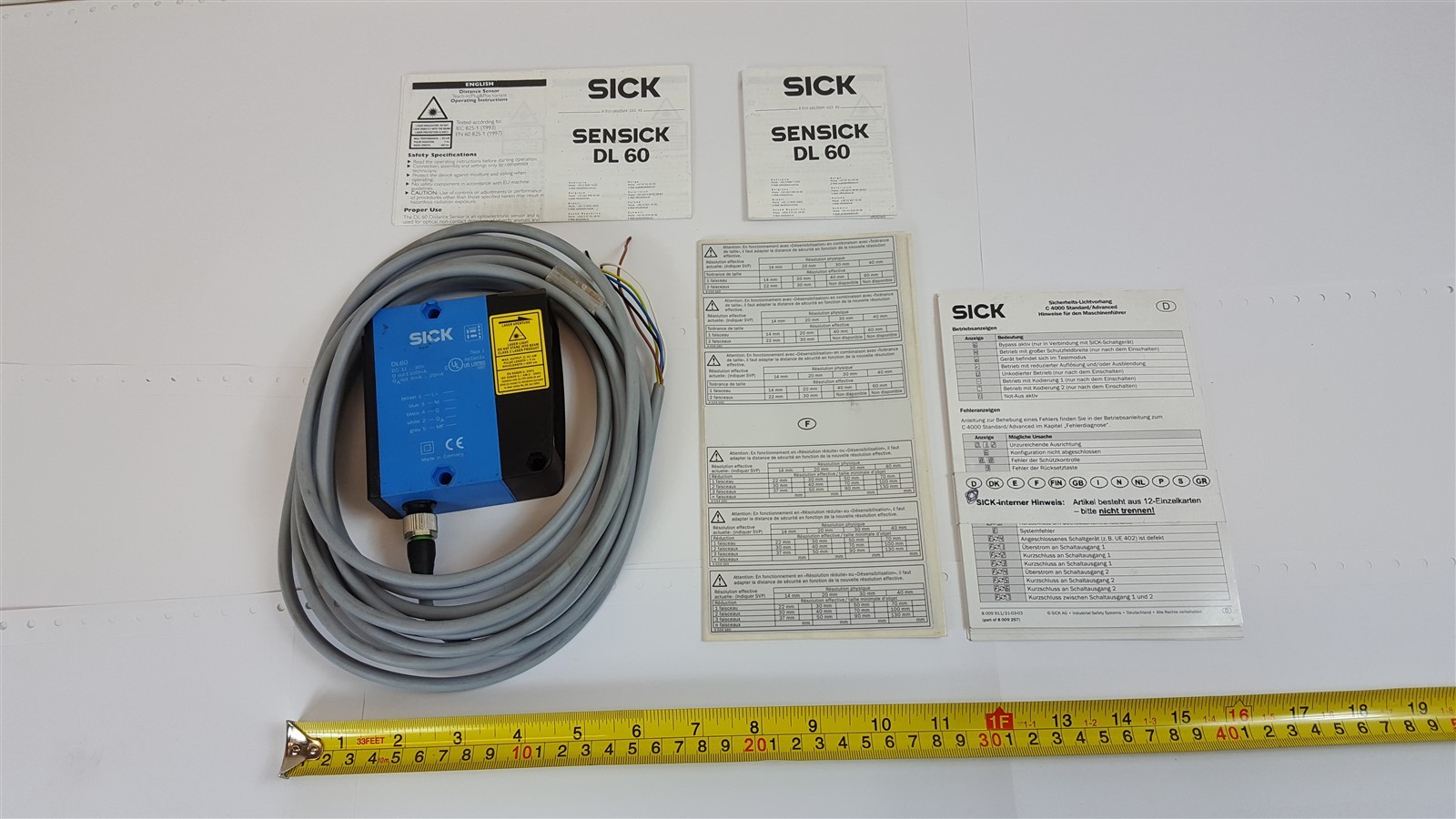 Sick DL60-P111B Distance Sensor Sensick DL60 11-30VDC 4-20mA - Used | eBay