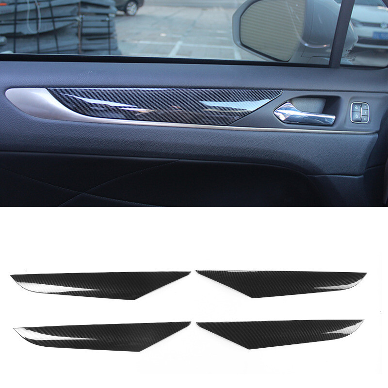 Carbon Fiber ABS Inner Door Panel Strip Trim 4PCS Fit For Lincoln MKC ...
