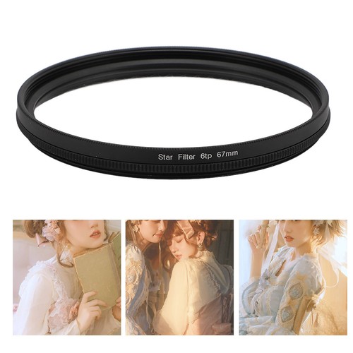 New 67mm Camera Star Filter Non- Coating 6 Point Slim Cam Lens Star ...