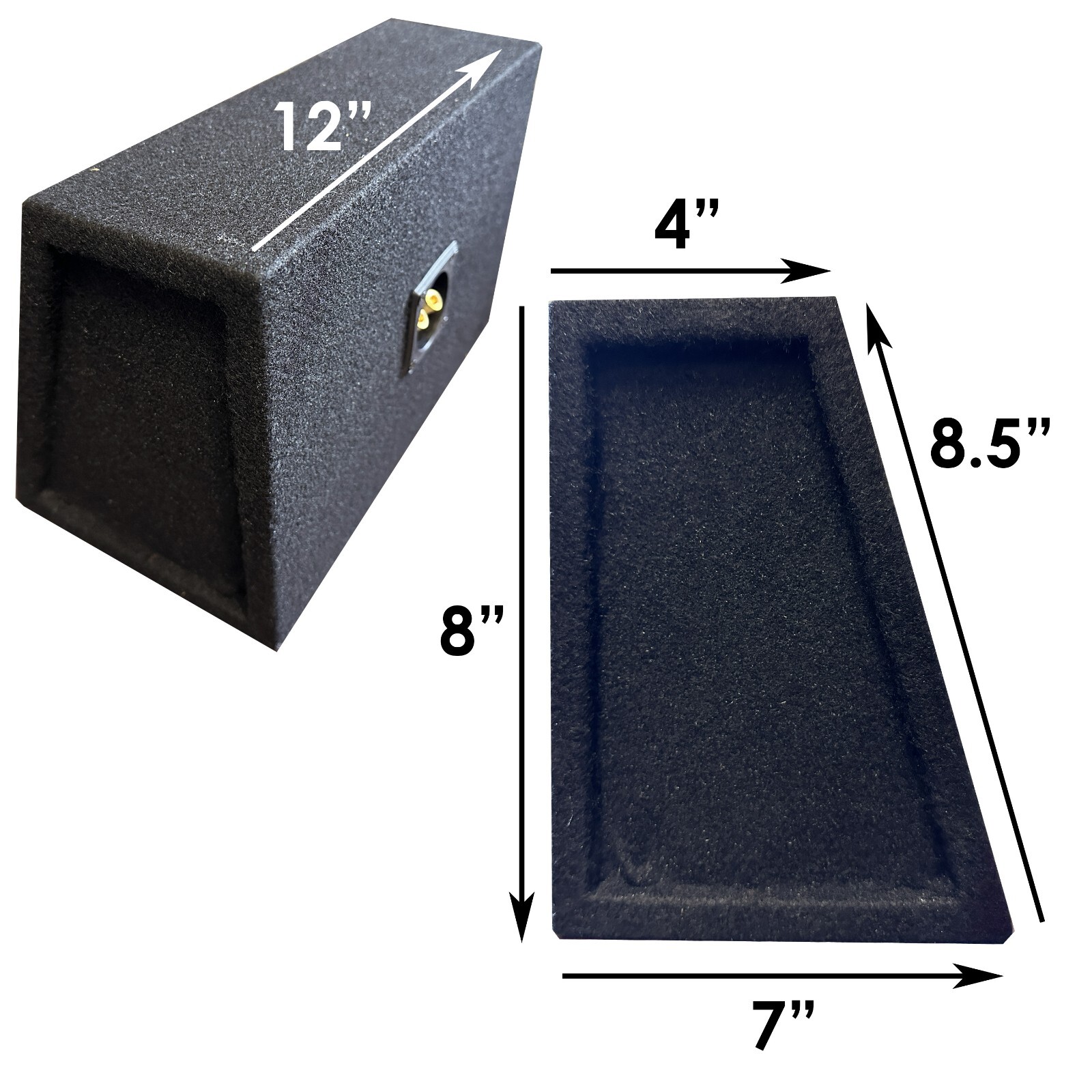 2x S2 6 x 9 Inch Car Audio Speaker Box 6x9 Enclosures with Terminal ...